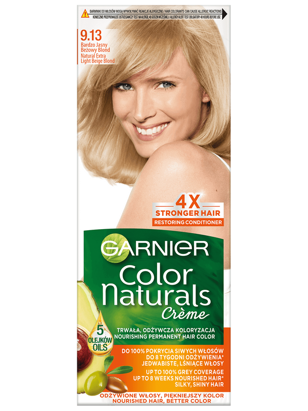 Farba do włosów Garnier 9.13 Bardzo jasny beżowy blond | Garnier