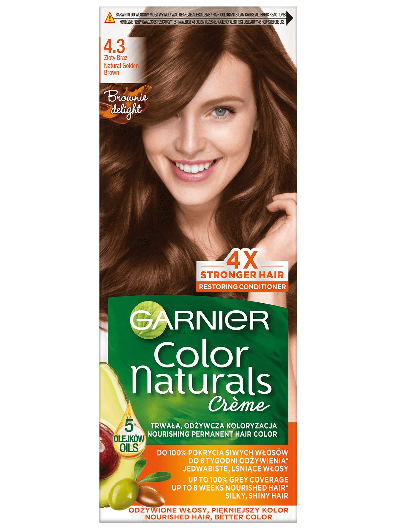 Garnier 4.3 Złoty Brąz Color Naturals Crème | Garnier
