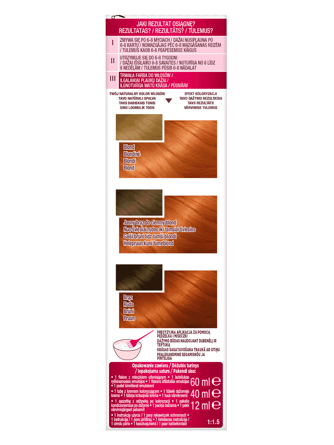 Krem koloryzujący Garnier 7.40 Bursztynowa miedź | Garnier