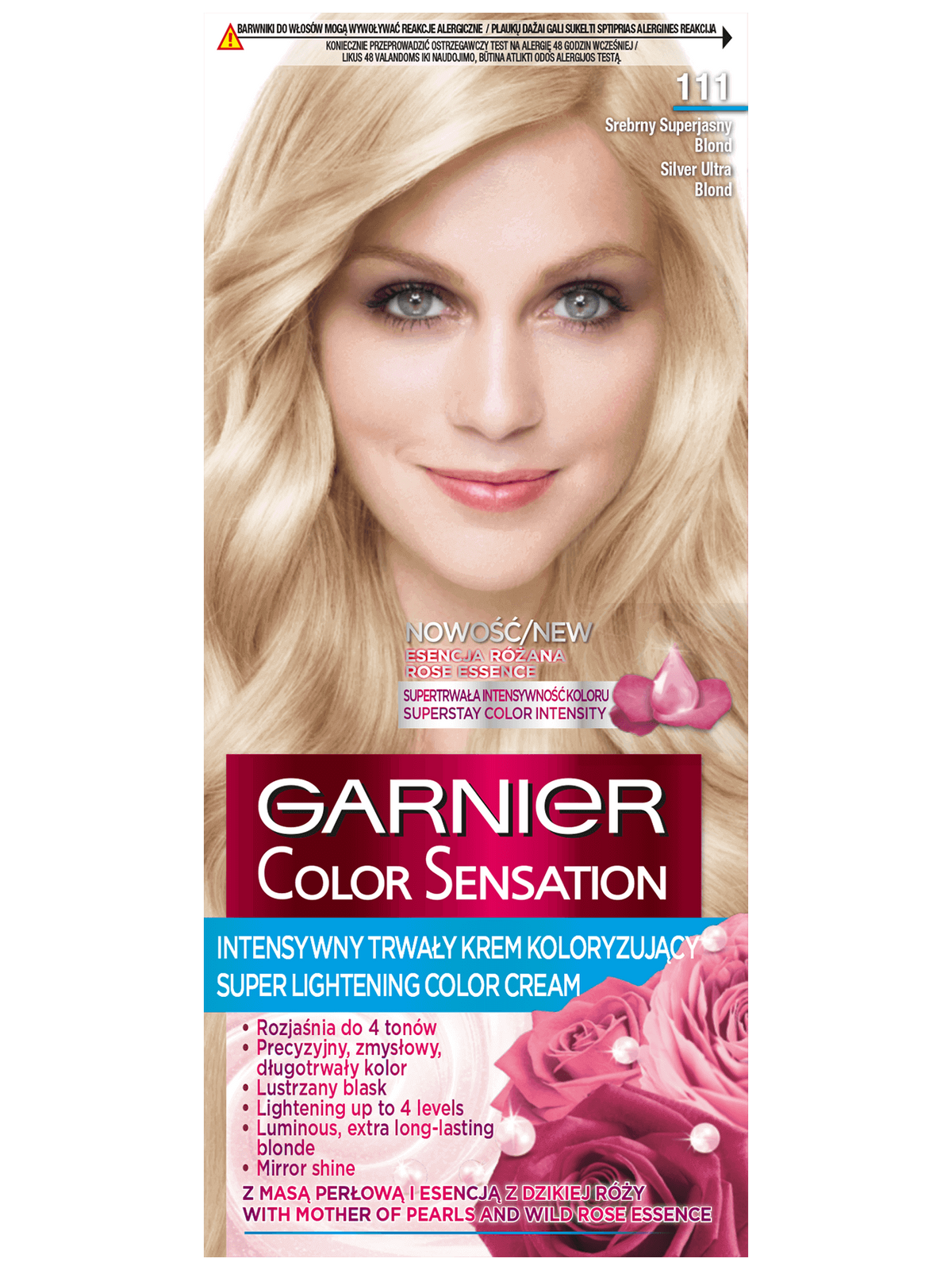 Krem koloryzujący Garnier 111 Srebrny superjasny blond | Garnier
