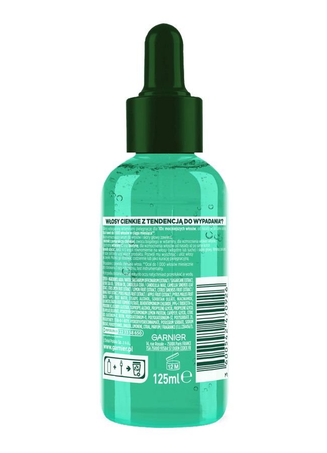 Serum przeciw wypadaniu włosów* Fructis Grow Strong Orange | Garnier