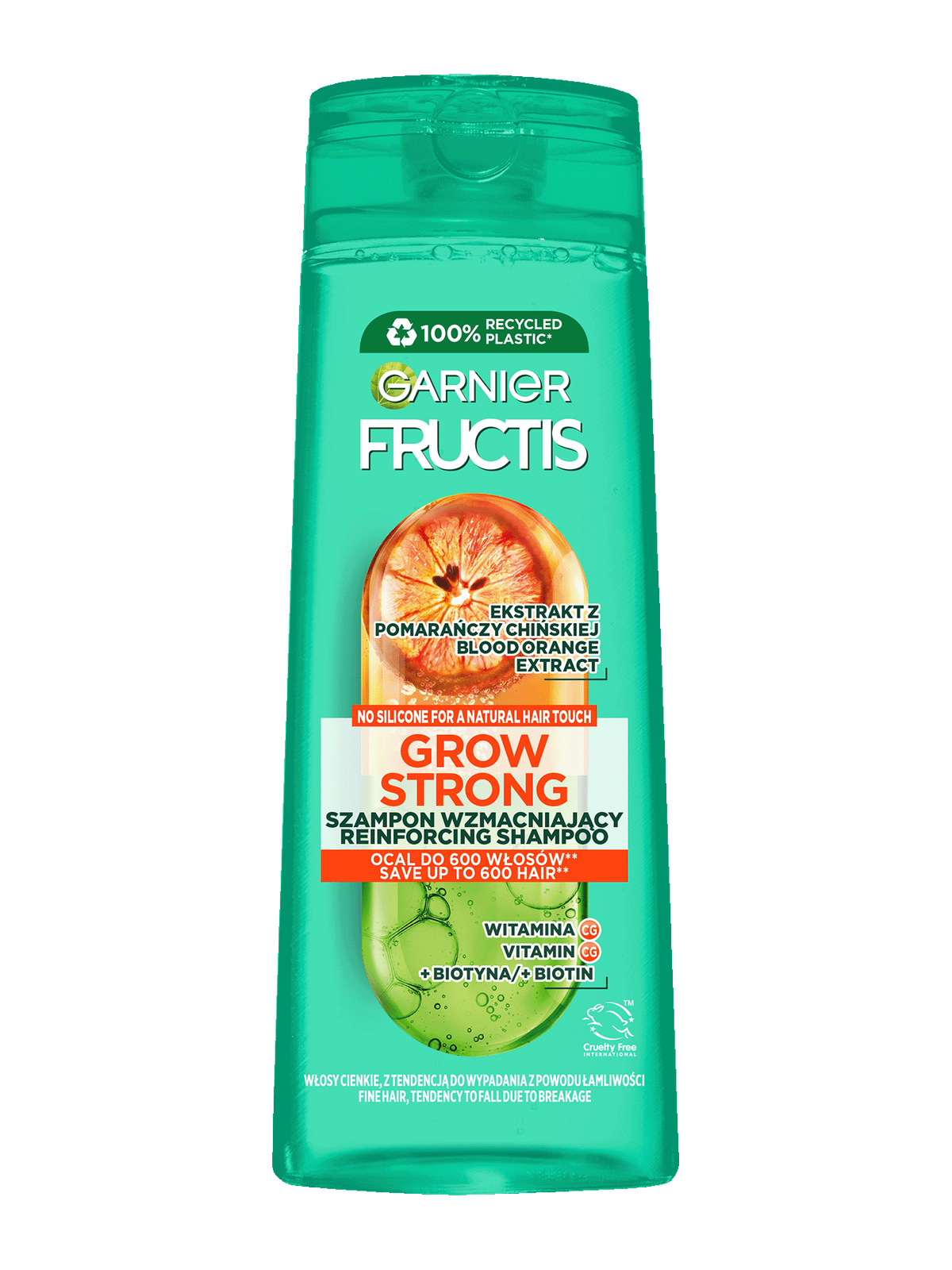 Szampon do cienkich włosów Fructis Grow Strong Orange